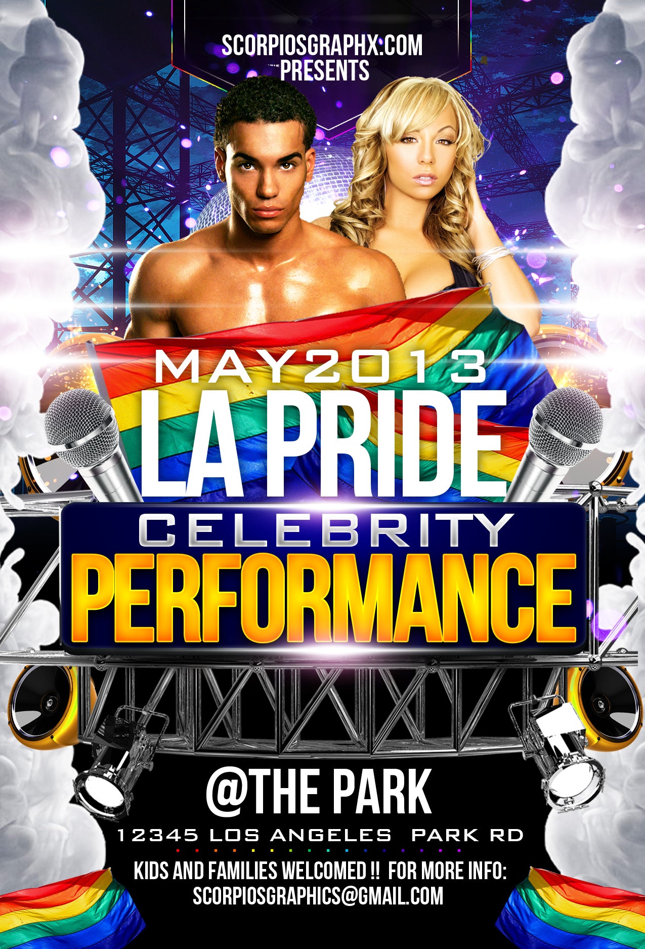 Pride Festival Flyer Template – ScorpiosGraphx