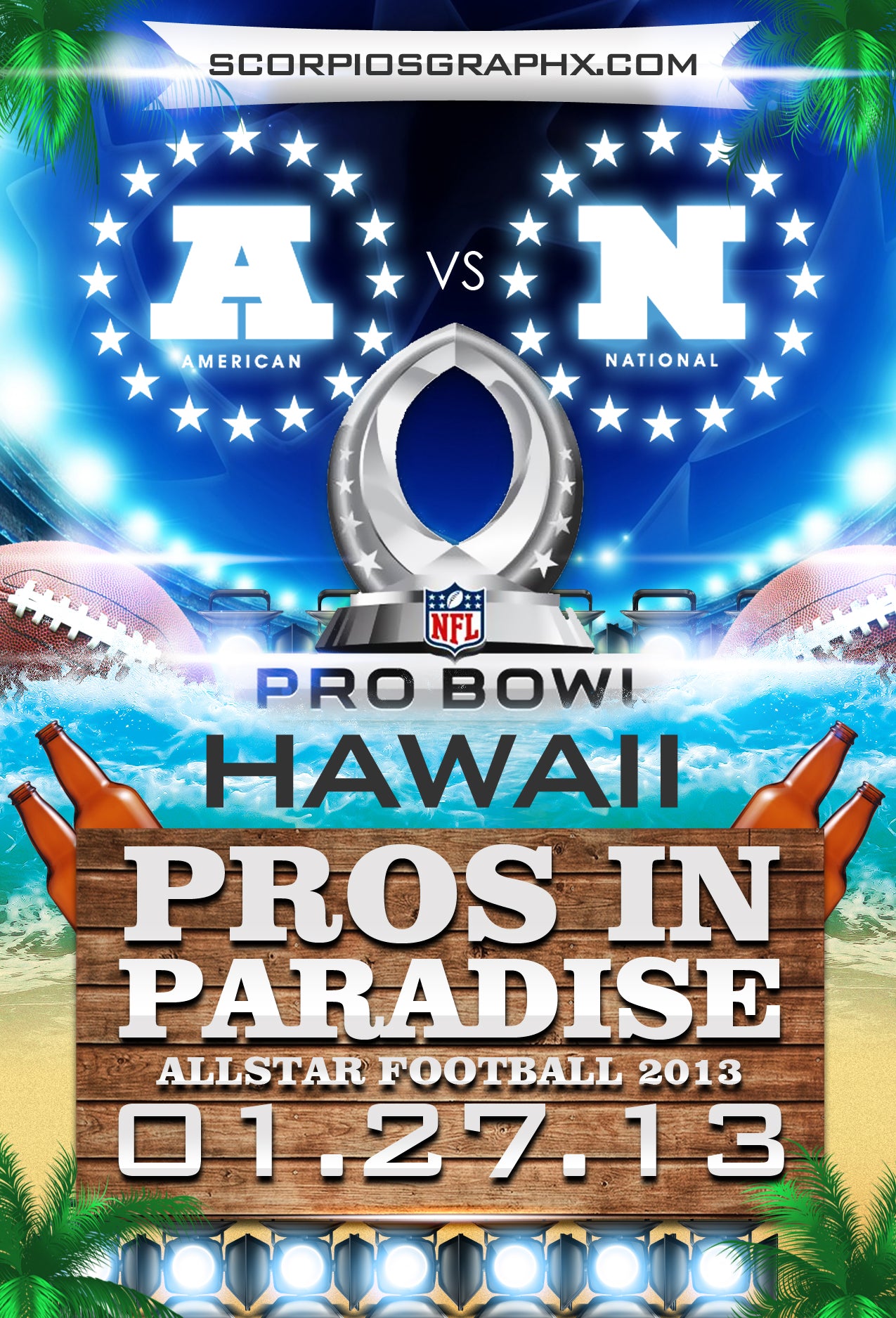 Pro Bowl Flyer Template – ScorpiosGraphx
