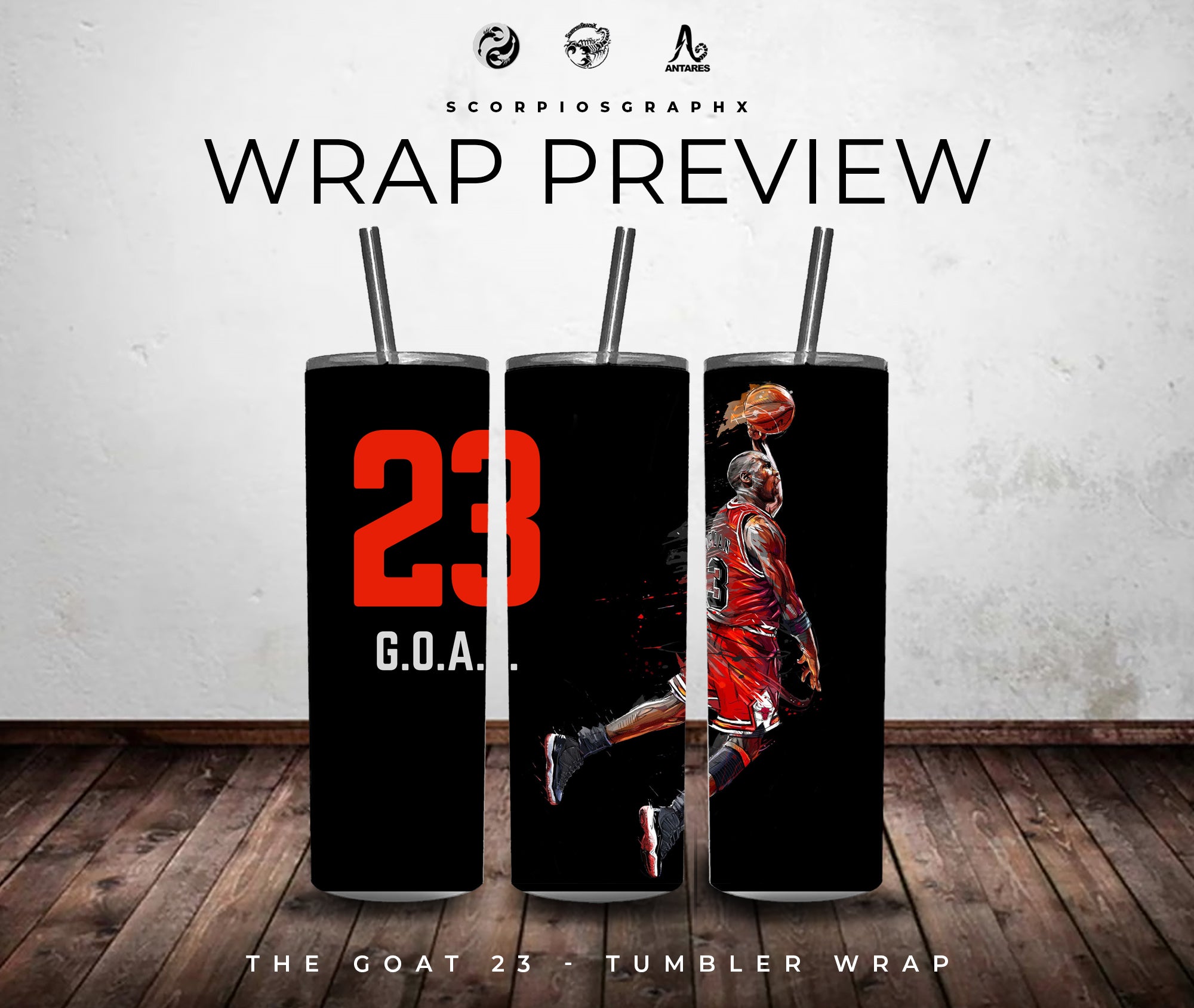 The Goat 23 PNG | Sublimation | Tumbler Wrap Design | Digital Download ...