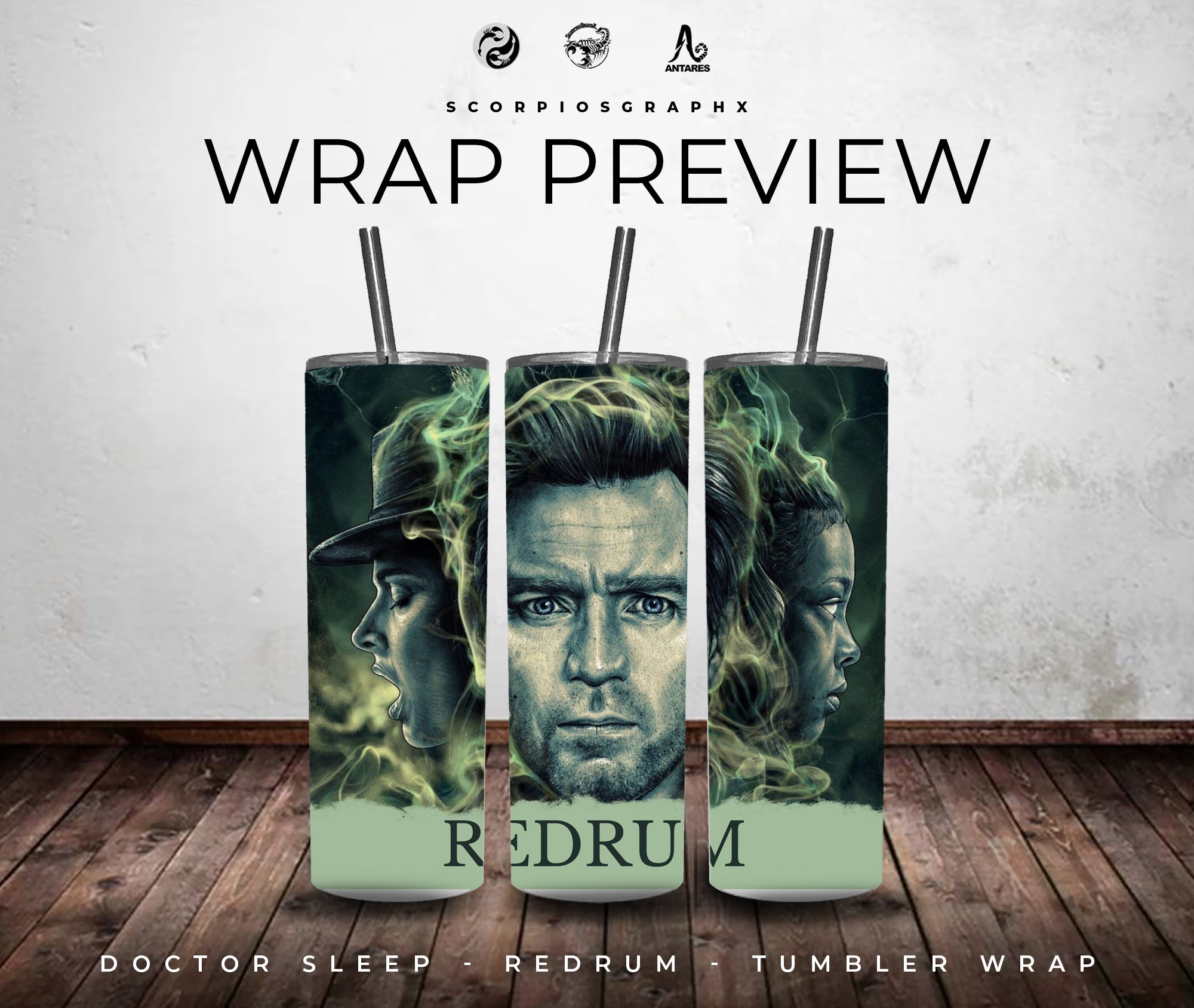 Doctor Sleep - REDRUM PNG | Sublimation | Tumbler Wrap Design | Digita ...